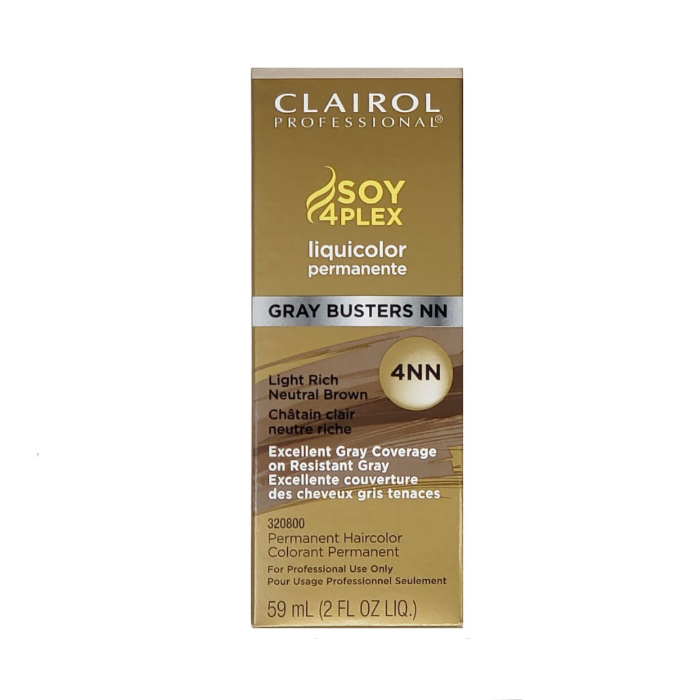 Clairol Professional Soy4Plex Liquicolor Permanent Gray Busters NN Hai ...
